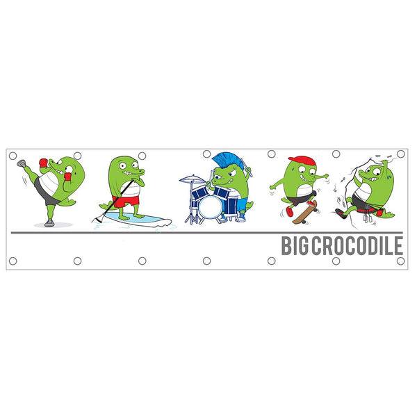 Big Crocodile Banner - Build your own
